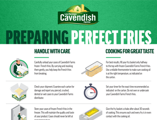 Double R 3/8" Straight Cut Fries | Cavendish Farms Foodservice