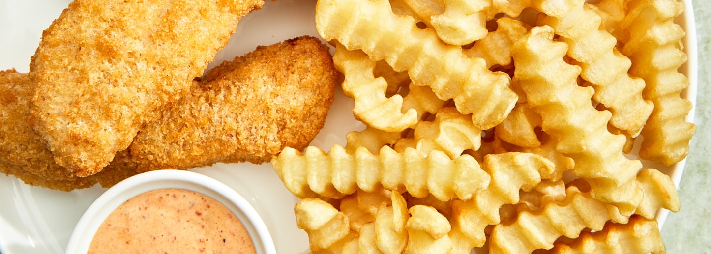 Chicken Strips and Crinkle Fries Recipe | Cavendish Farms