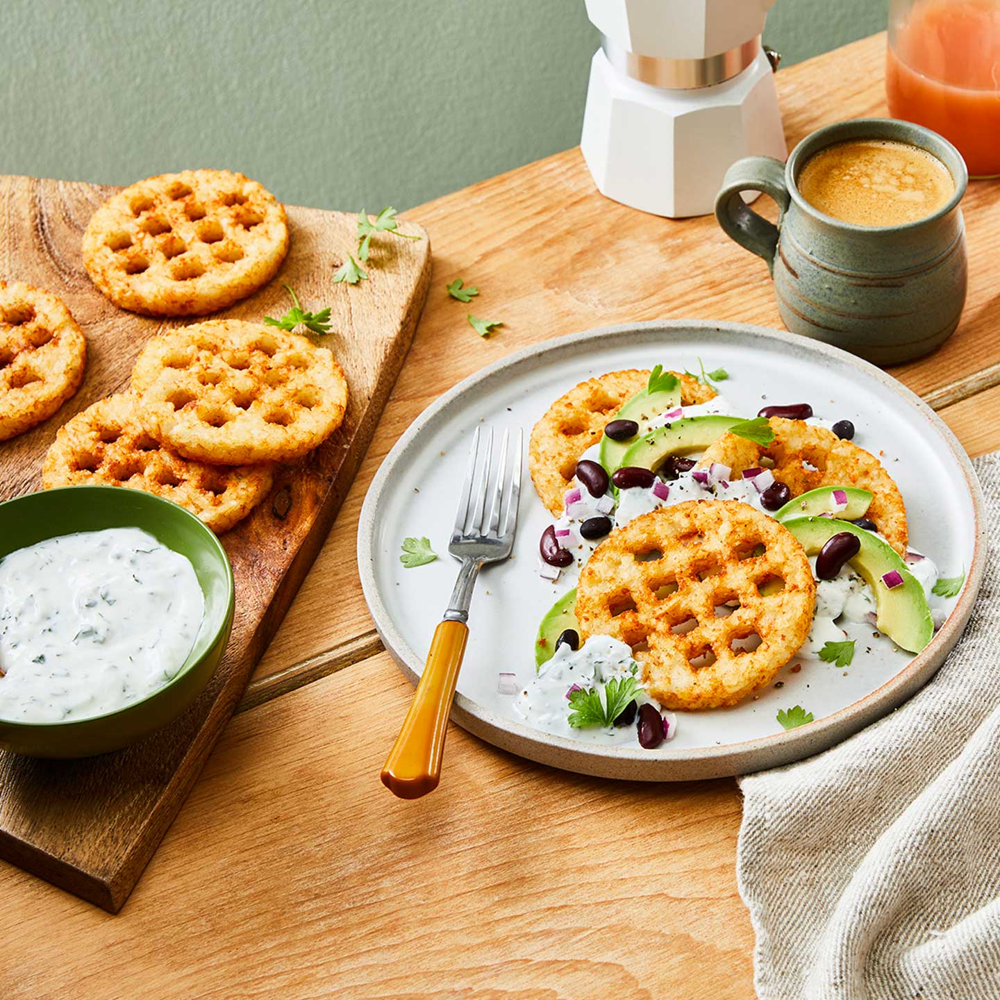 Black Bean & Avocado Toast w/ Hash Browns | Cavendish Farms