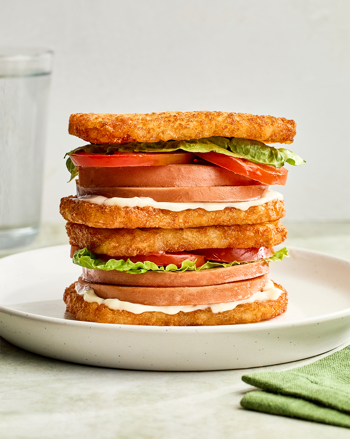 Bologna BLT with Hash Brown Patties Recipe | Cavendish Farms