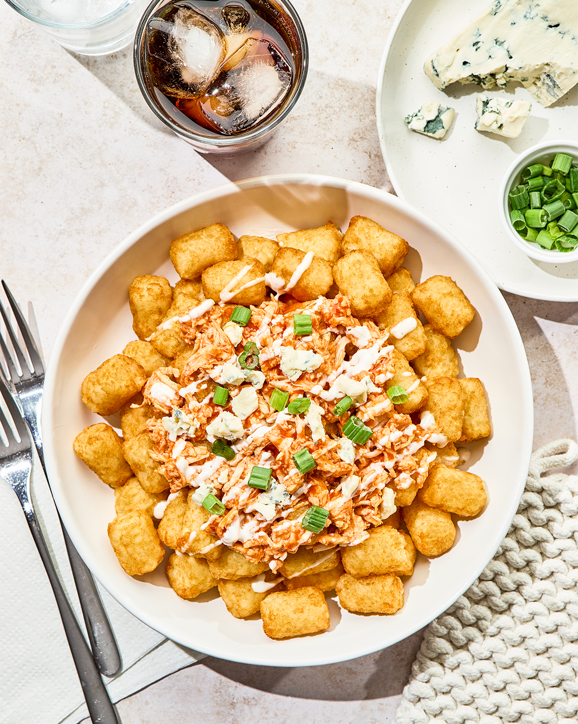 Quick & Easy Buffalo Ranch Potato Tots | Cavendish Farms