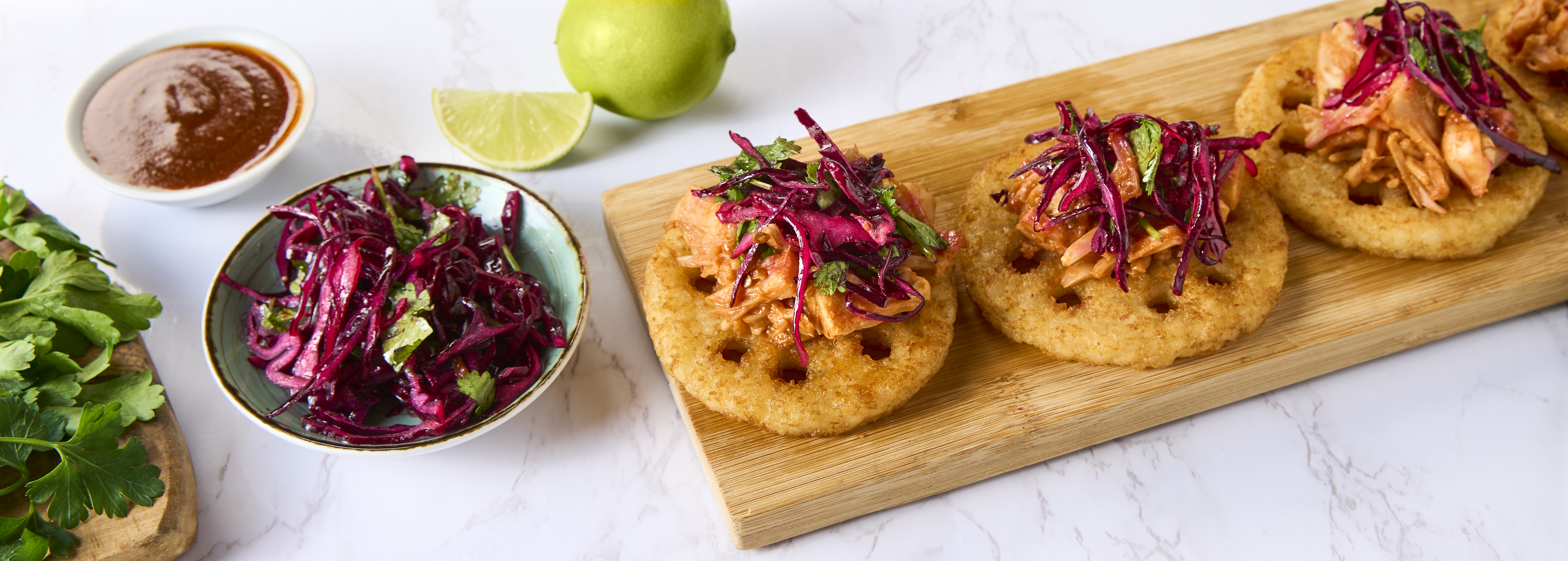 Easy BBQ Jackfruit Hash Brown Waffles | Cavendish Farms