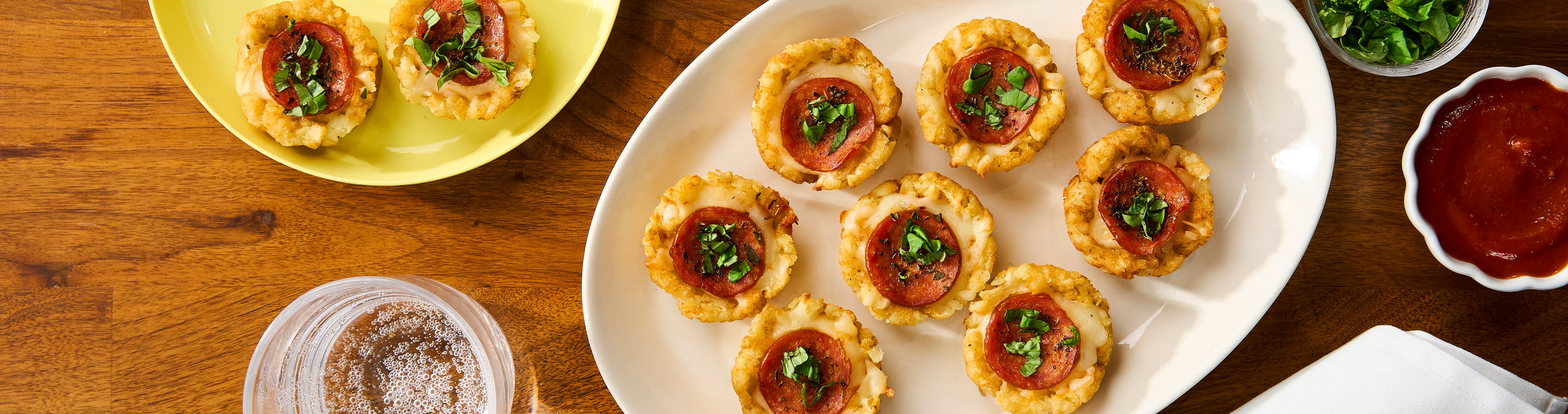 Cheesy Pizza Potato Tot Cups Recipe | Cavendish Farms