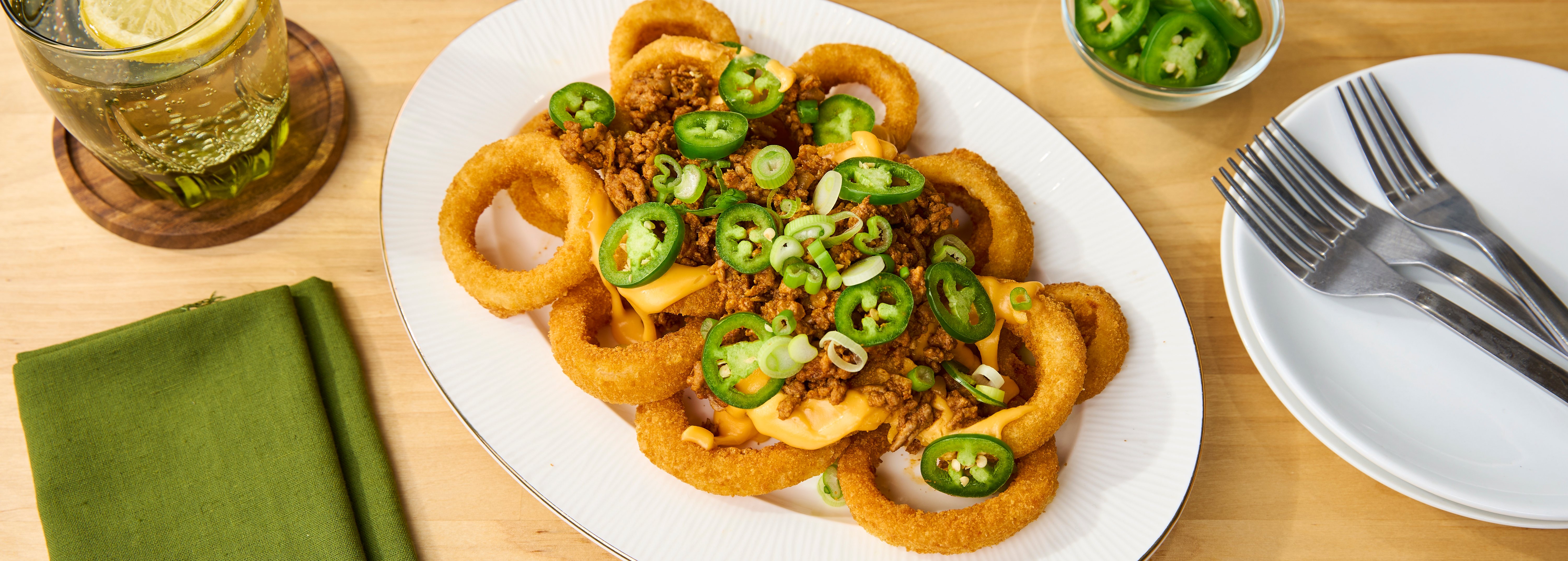 Ultimate Chili Cheese Onion Rings Recipe | Cavendish Farms