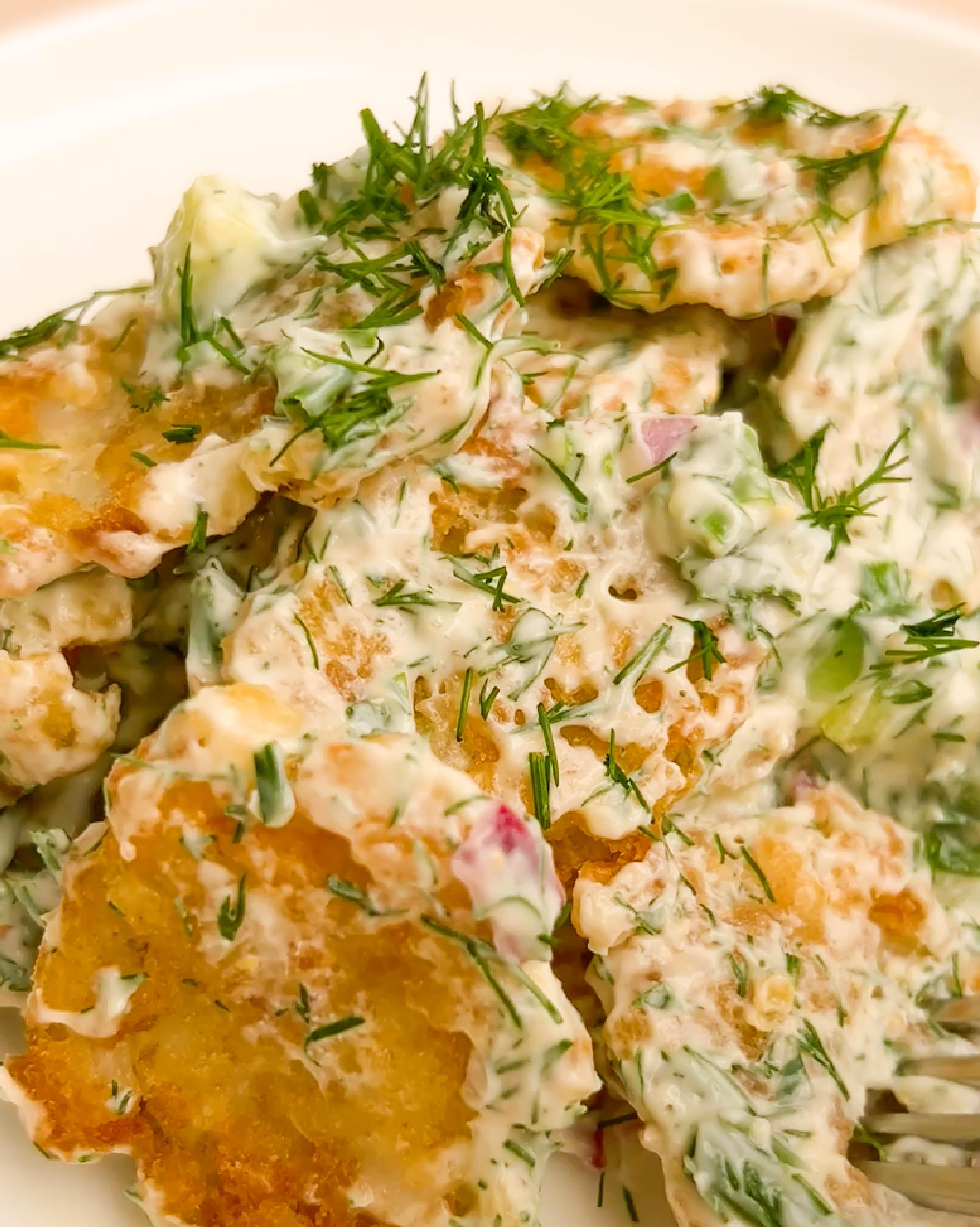 Easy Crispy Smashed Potato Tot Salad | Cavendish Farms