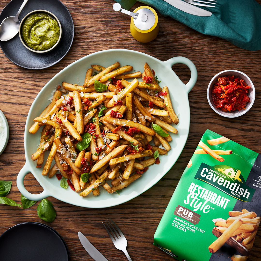 Pesto Pub Fries Recipe | Cavendish Farms