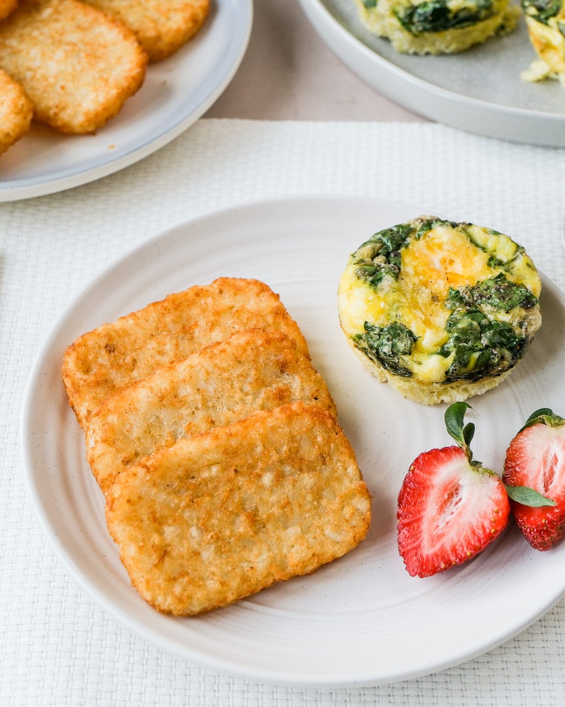 Mini galettes de pommes de terre avec bouchées de blancs d'œufs | Les ...